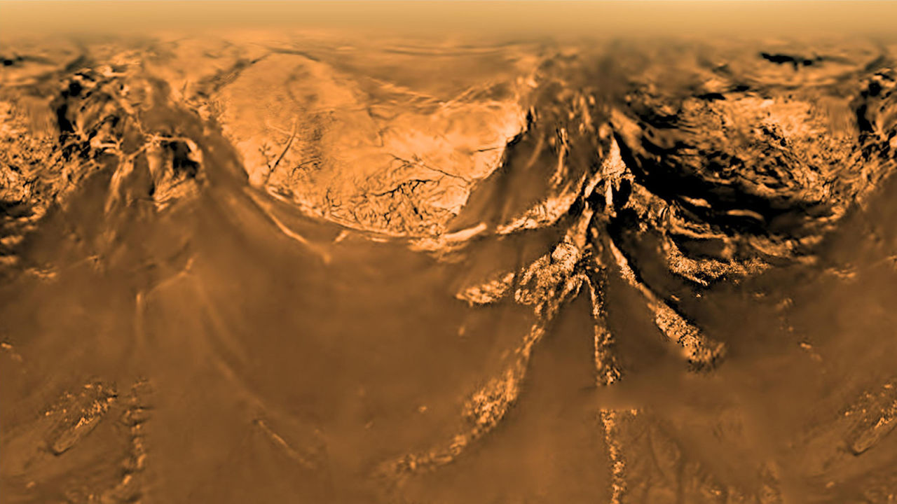 Surface Of Titan From Cassini