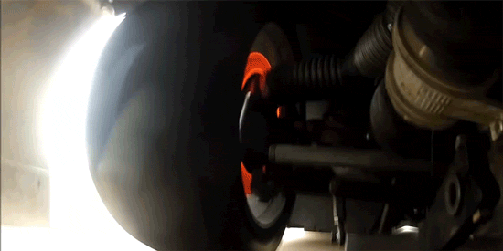 Watch a Race Car's Brakes Work So Hard They Glow