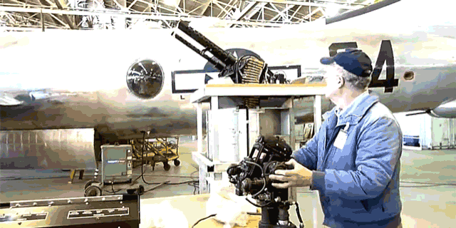 An automated radar controlled turret was built first by the Luftwaffe ...