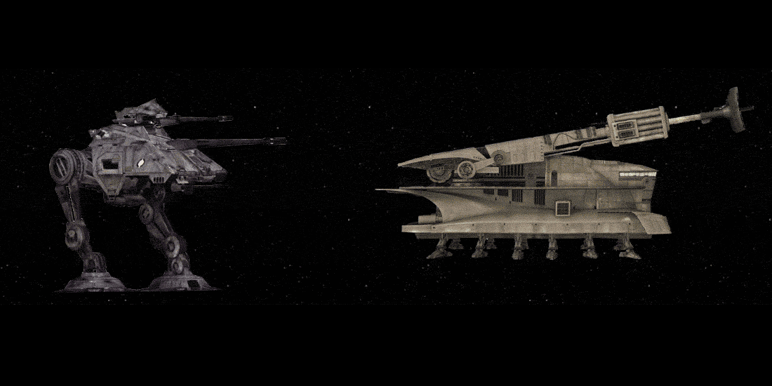 Watch the Devolution of 'Star Wars' Ridiculous Walker Tanks