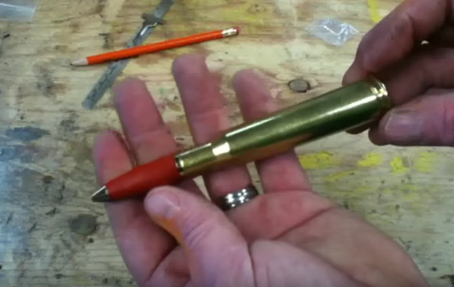 Turn a .50 Caliber Shell Into a Ballpoint Pen