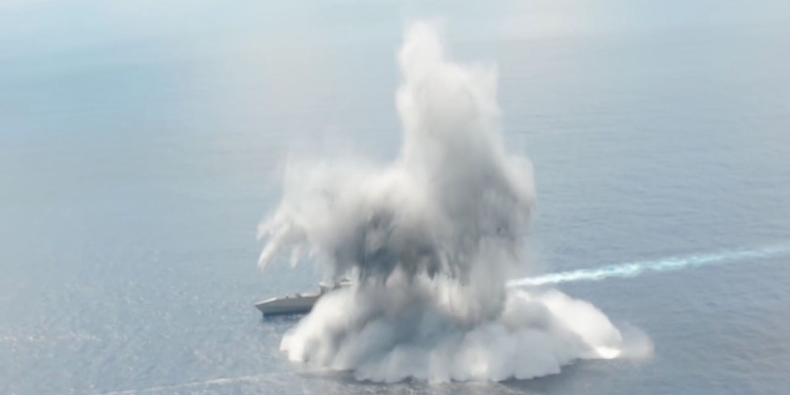 Watch the U.S. Navy Nearly Blow Up Its Own Ship (on Purpose)