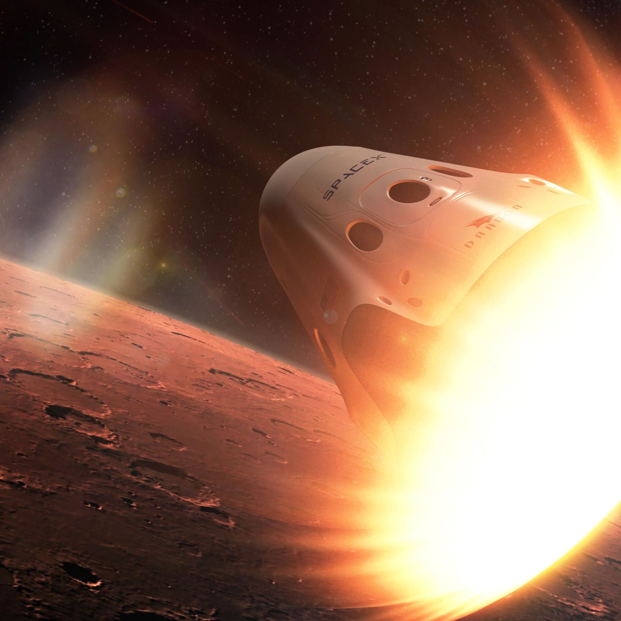 Mars Spacex Ship