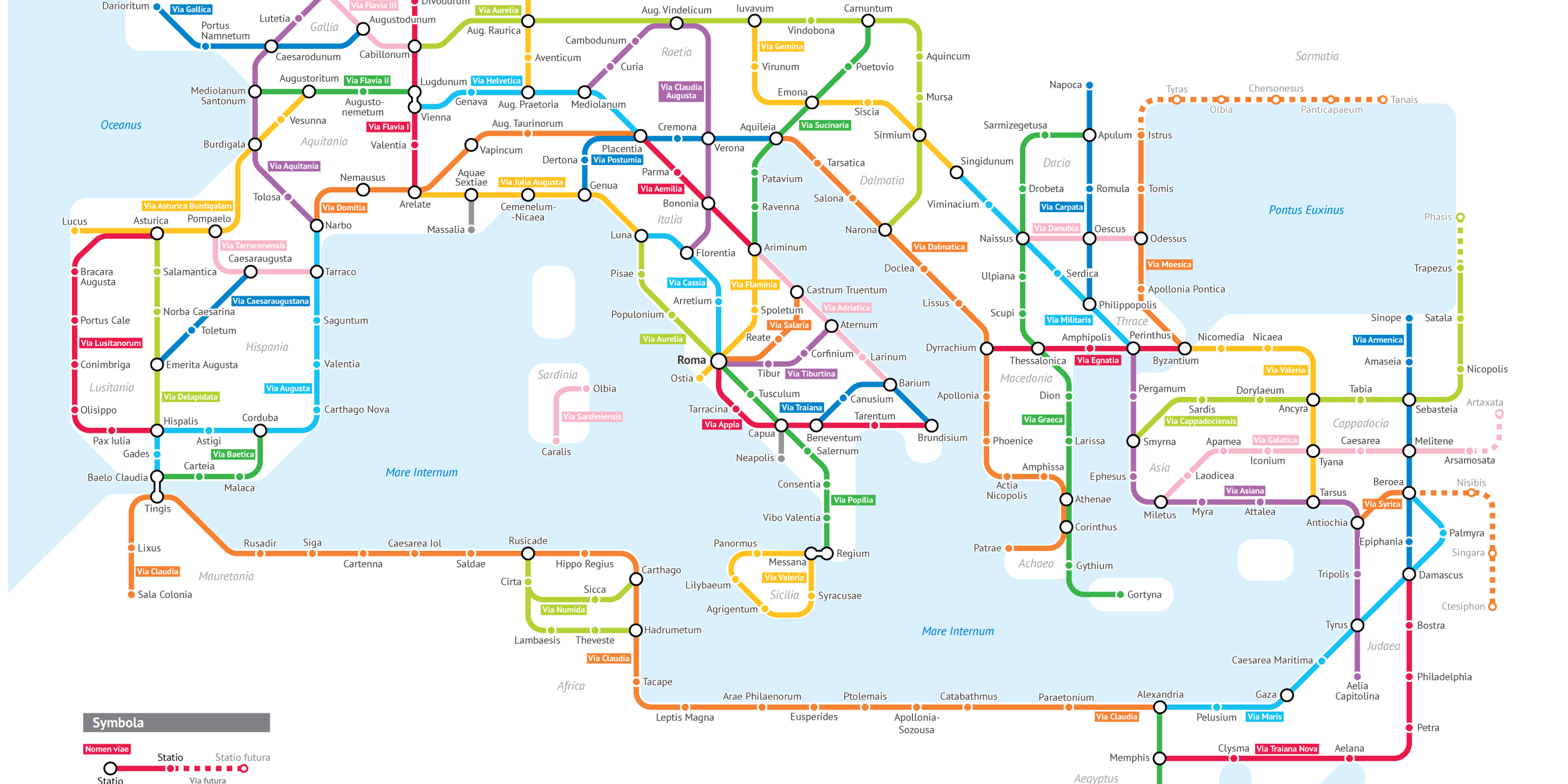 Rome Mass Transit Map