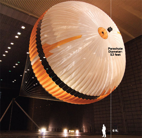 NASA Builds World's Largest Space Parachute for Martian Landing
